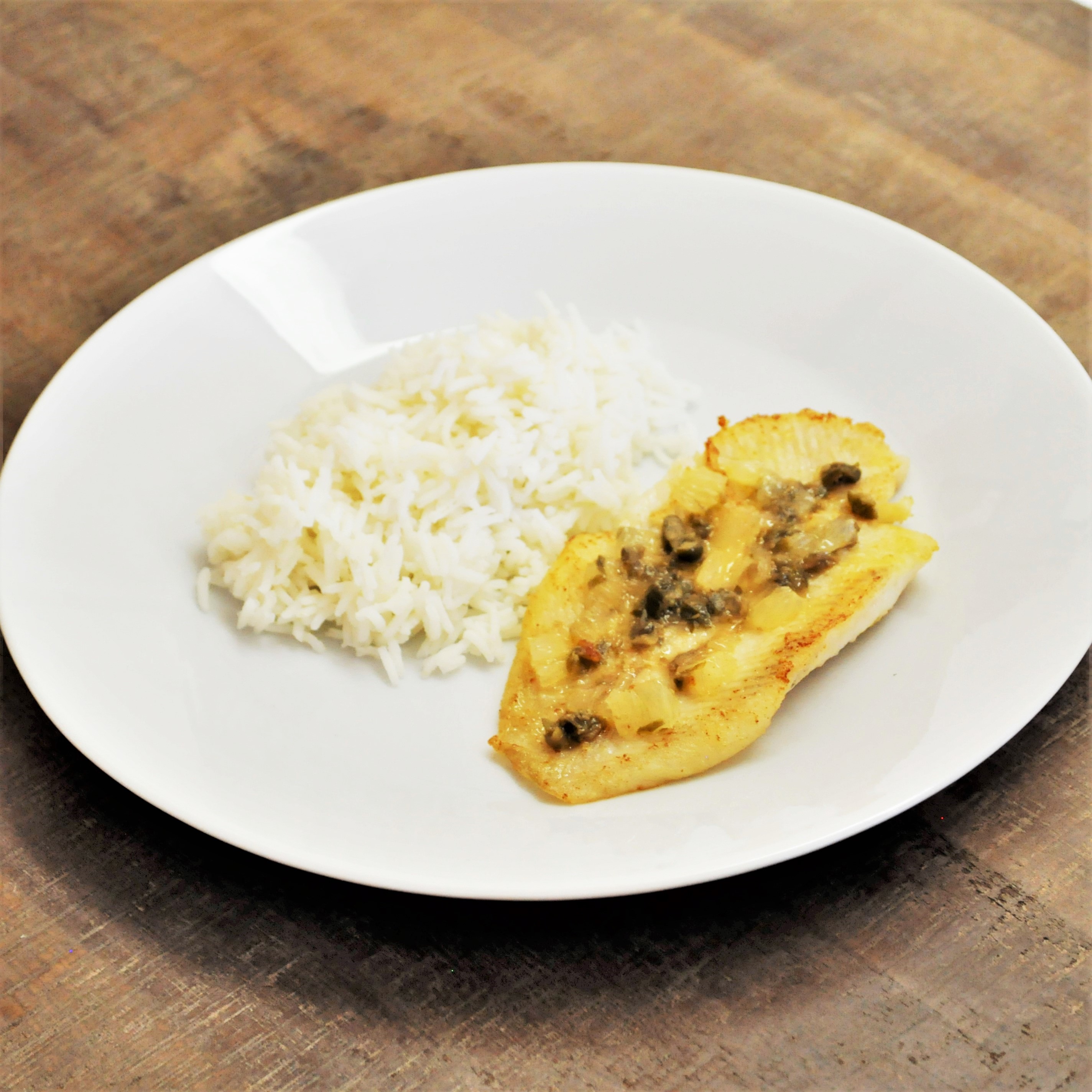 Filet de limande au citron et riz | Miam's Up